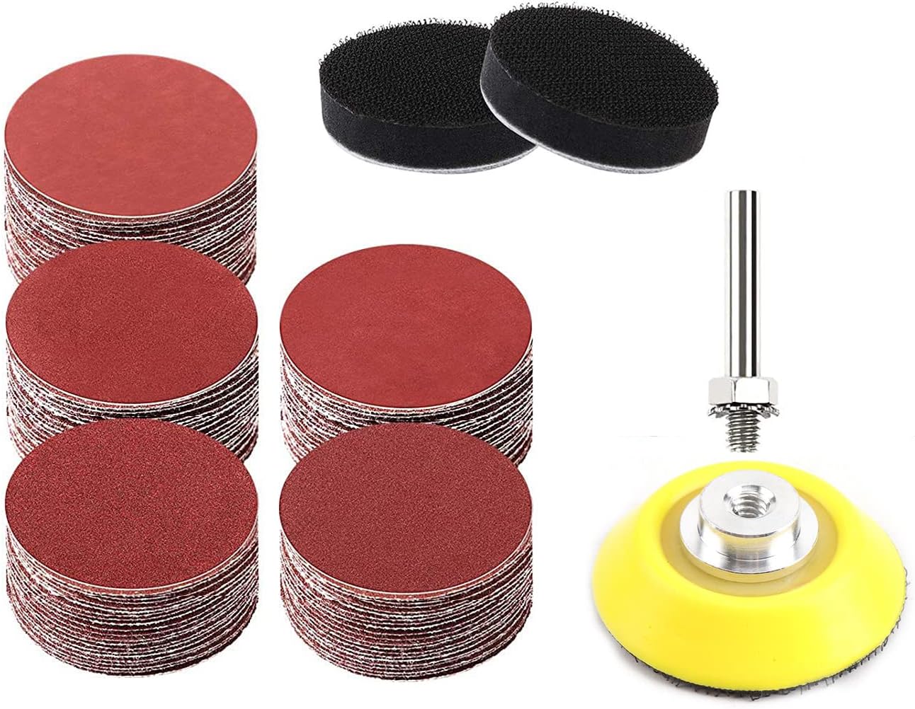 Amazon.com: BaiNuo Backing Pad Sanding Discs - 2 Inch Hook and Loop ...