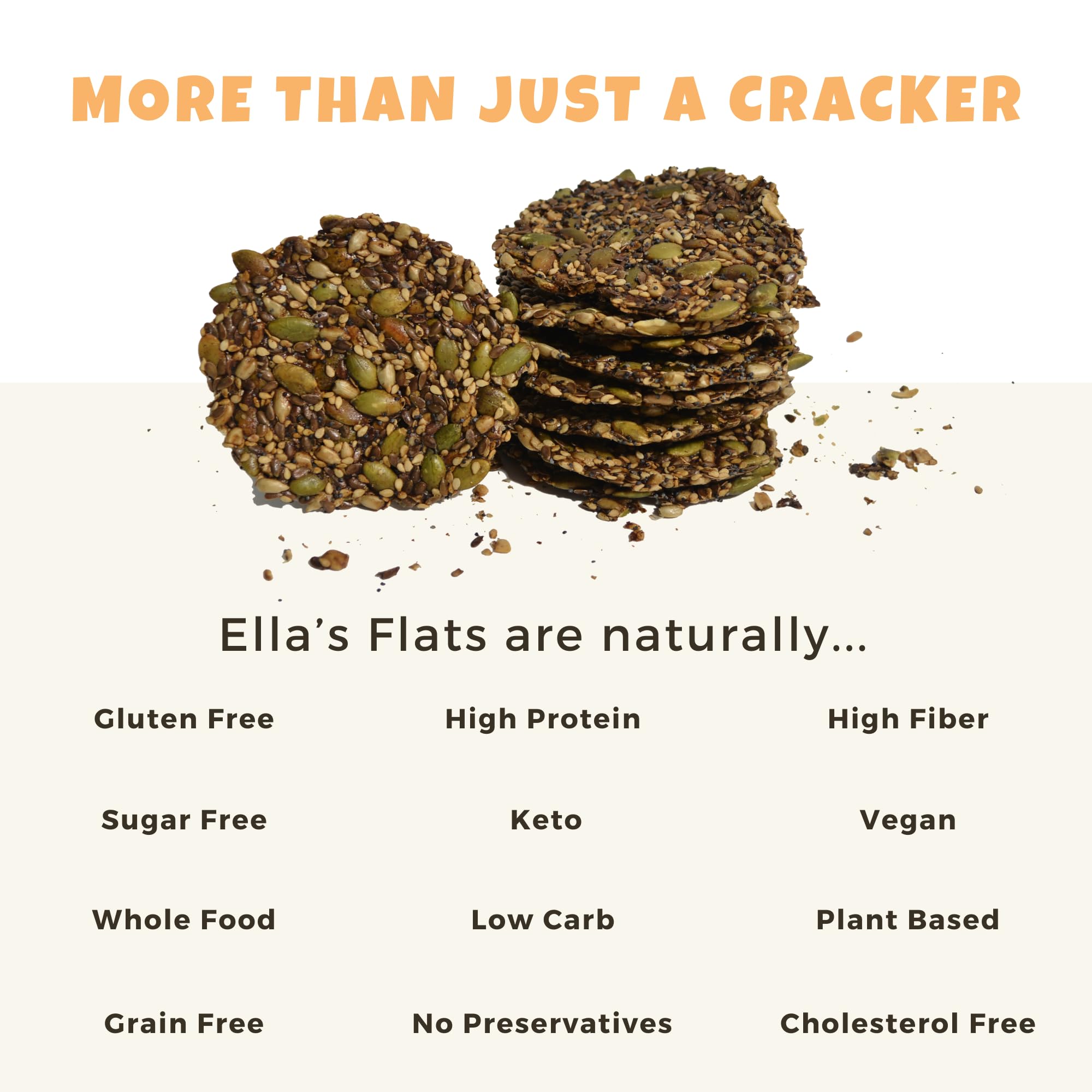 Snapklik.com : ELLAS FLATS All Seed Savory Crisp One Of Each SESAME ...