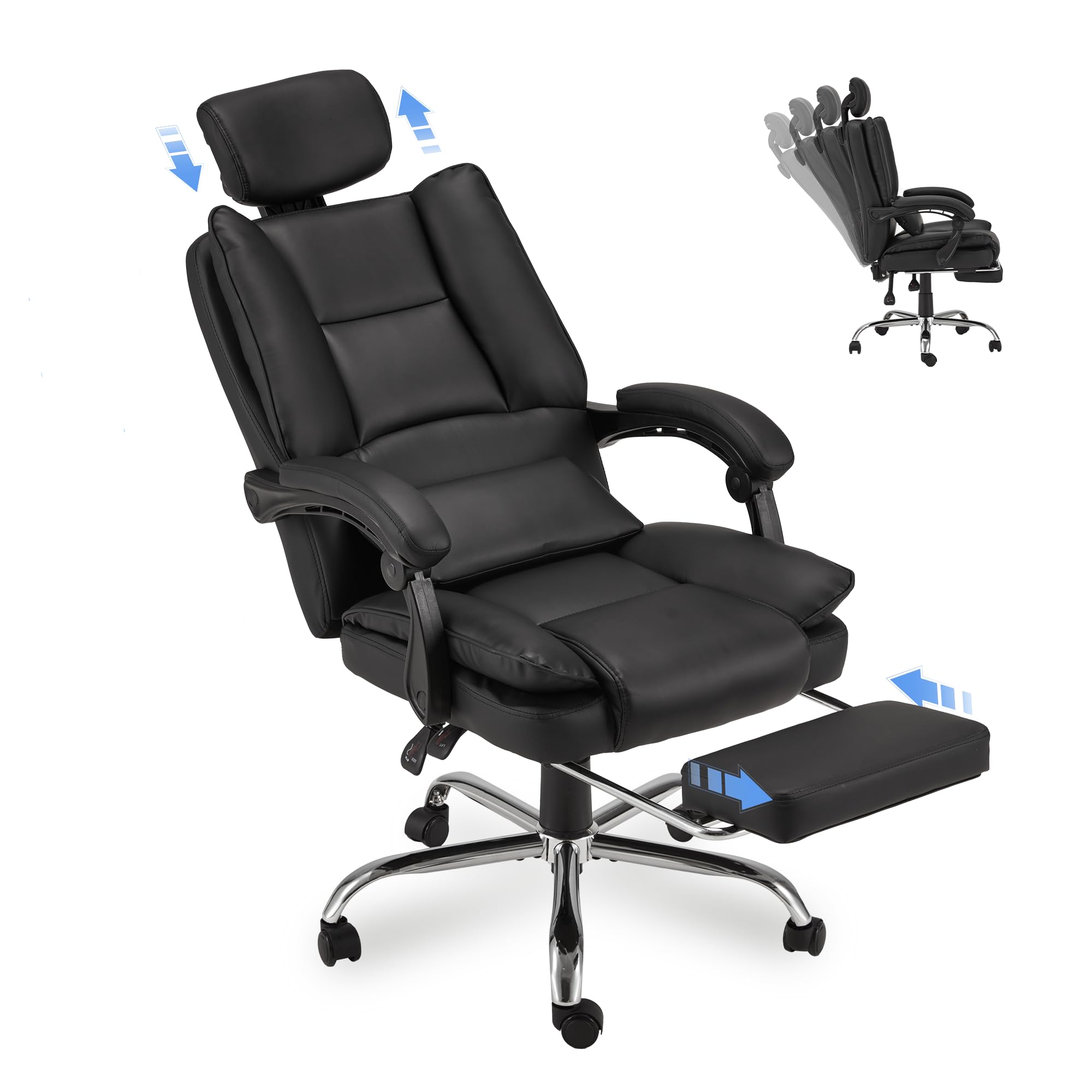 Amazon.com: HOMREST Executive Office Chair with Adjustable Headrest ...