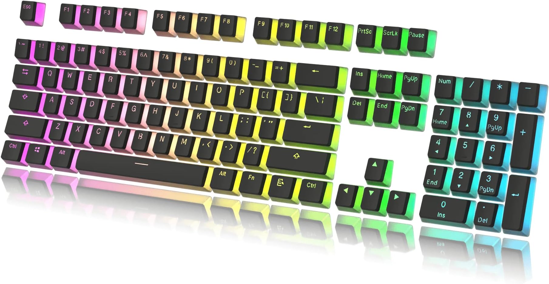 Amazon.com: HyperX Pudding Keycaps 2 - Full Key Set - PBT - 112 Keys ...