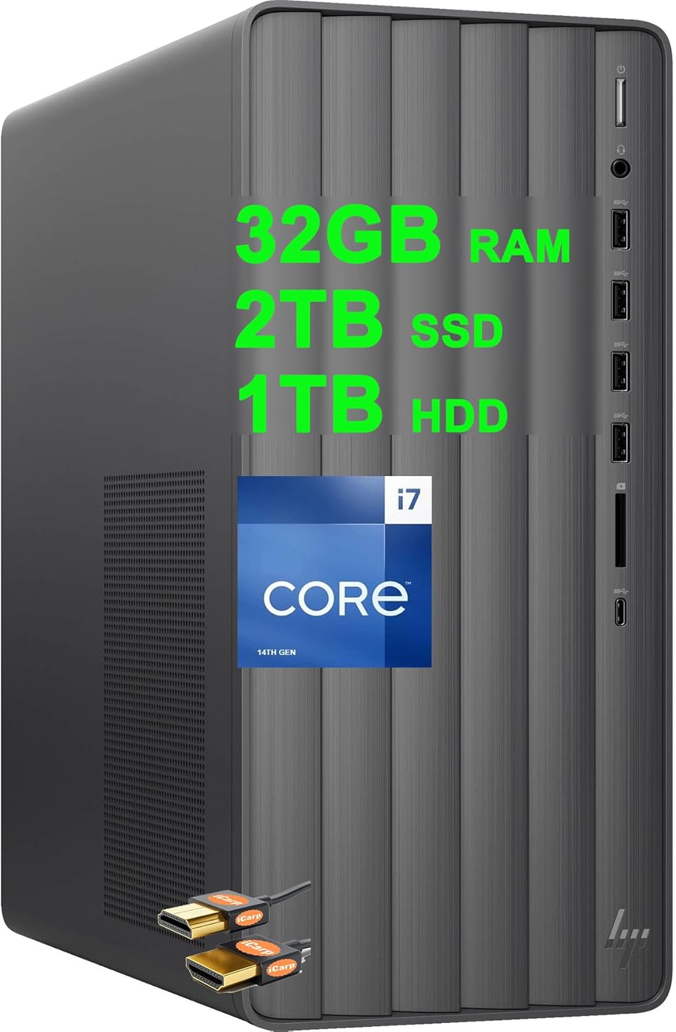 Amazon.com: HP Envy Business Desktop Computer Intel 20-Core i7-14700 ...