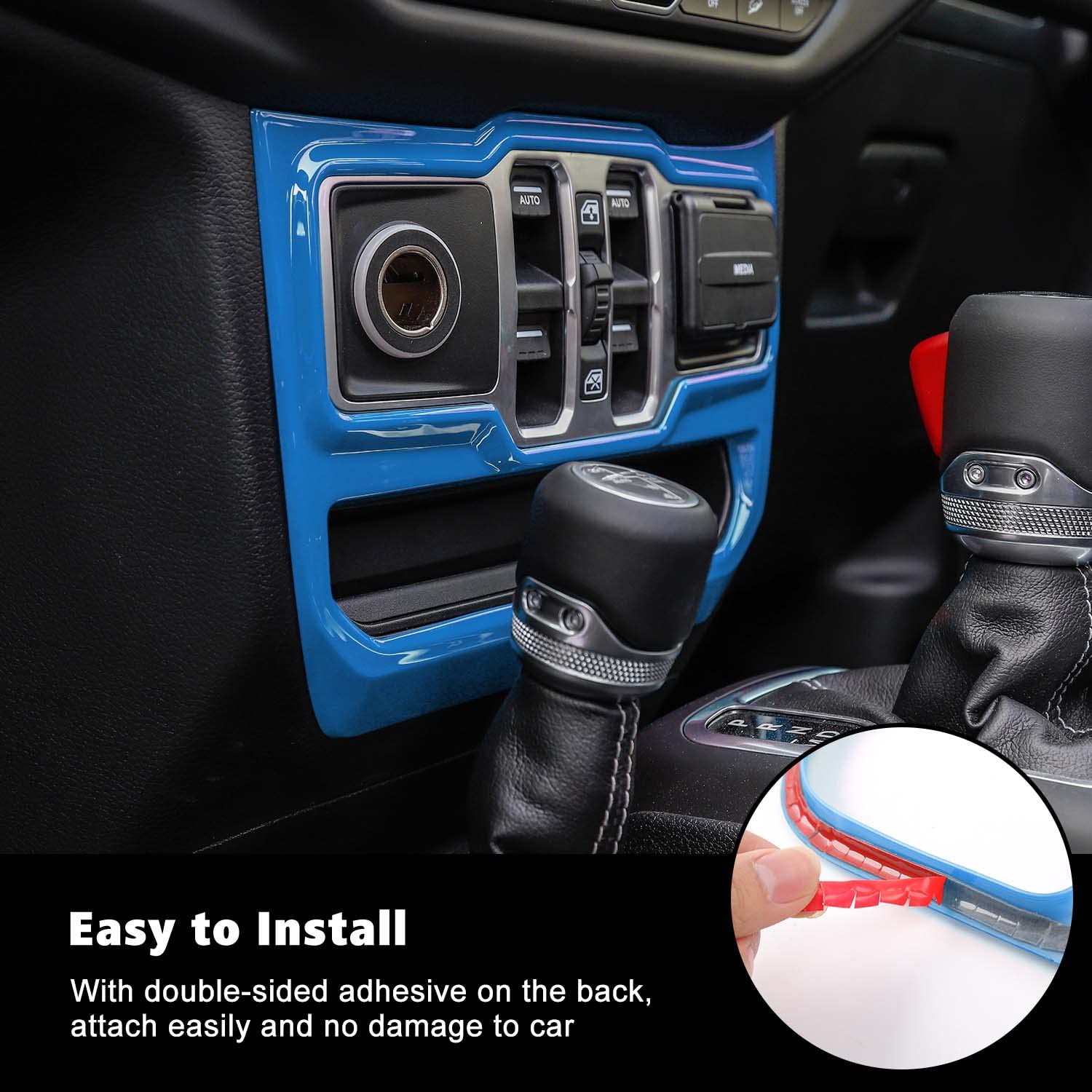 RT-TCZ Window Control Panel Trim Cover Center Console Decoration ...