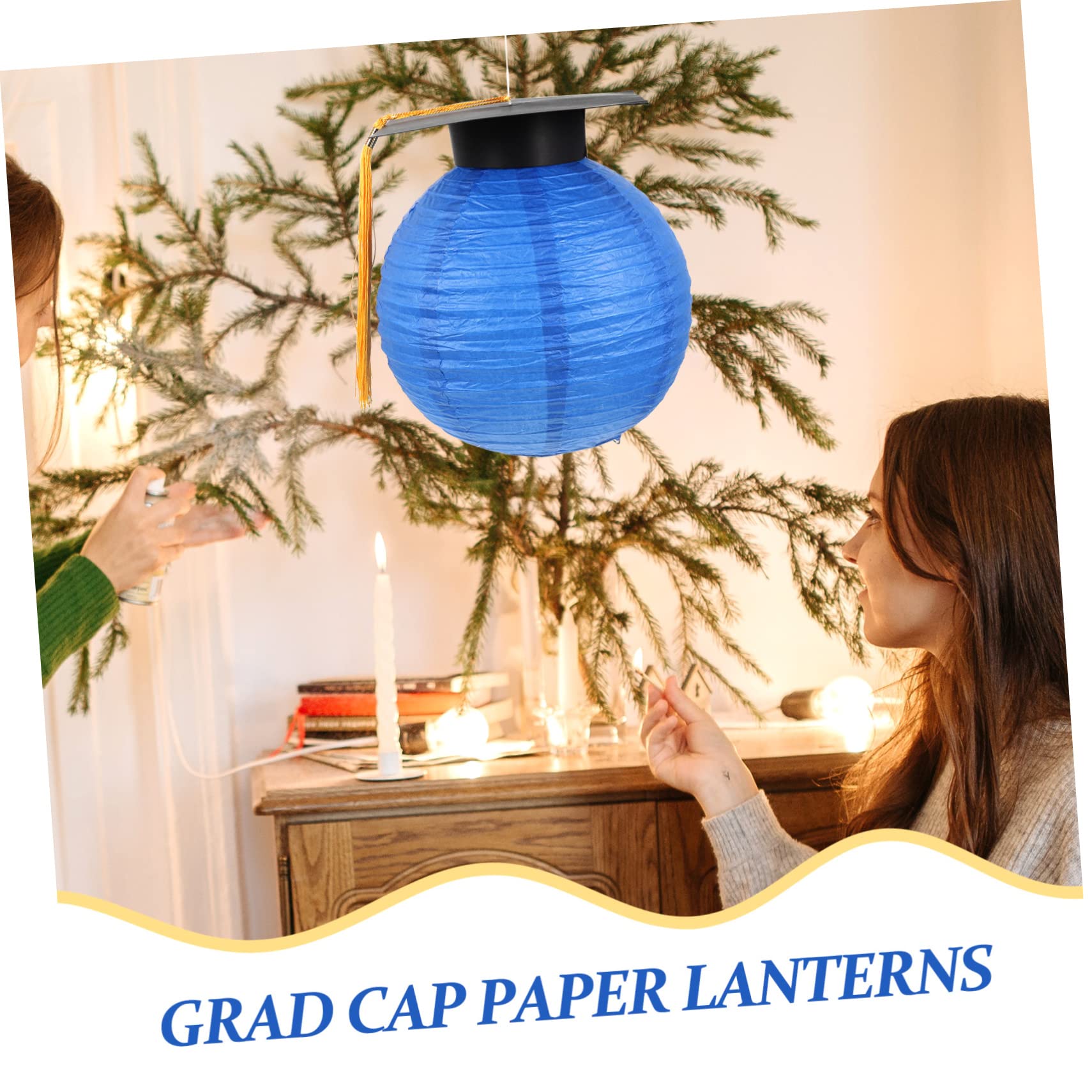 Graduation Dollar Store Lanterns DIY: Custom 3D Shaker Centerpiece