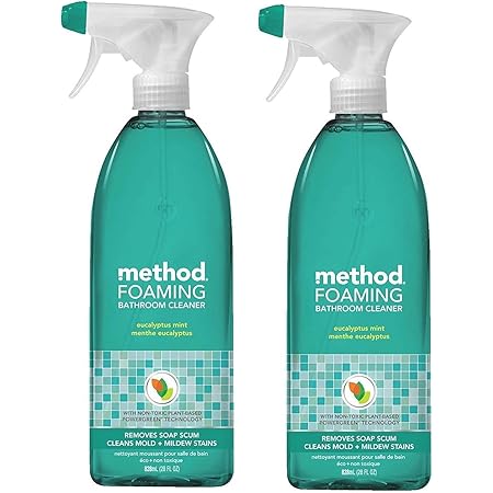 Amazon.com: Method Foaming Tub + Tile Cleaner, Bleach-Free and ...