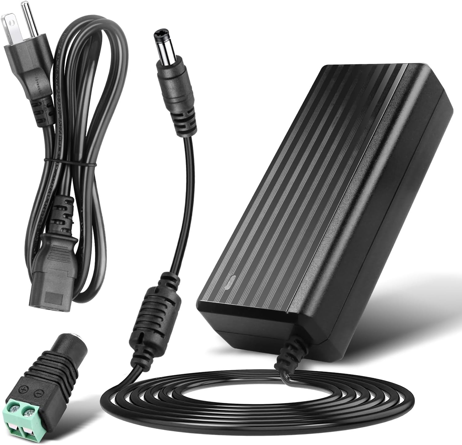 Amazon.com: Adaptador de fuente de alimentación de 12 V 5 A - LeTaoXing AC 100-240V 50/60Hz a CC ...