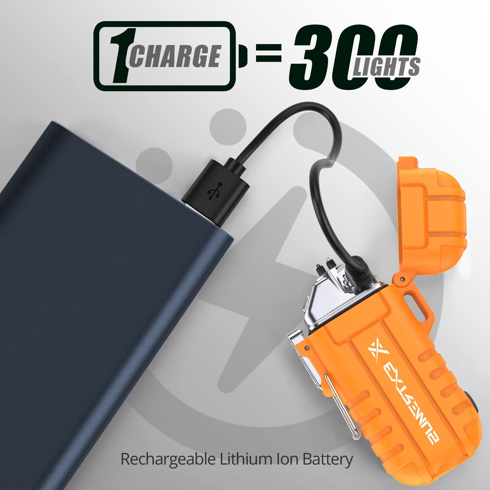 Snapklik.com : Extremus Blaze 360 Rechargeable Electric Lighters, Dual ...