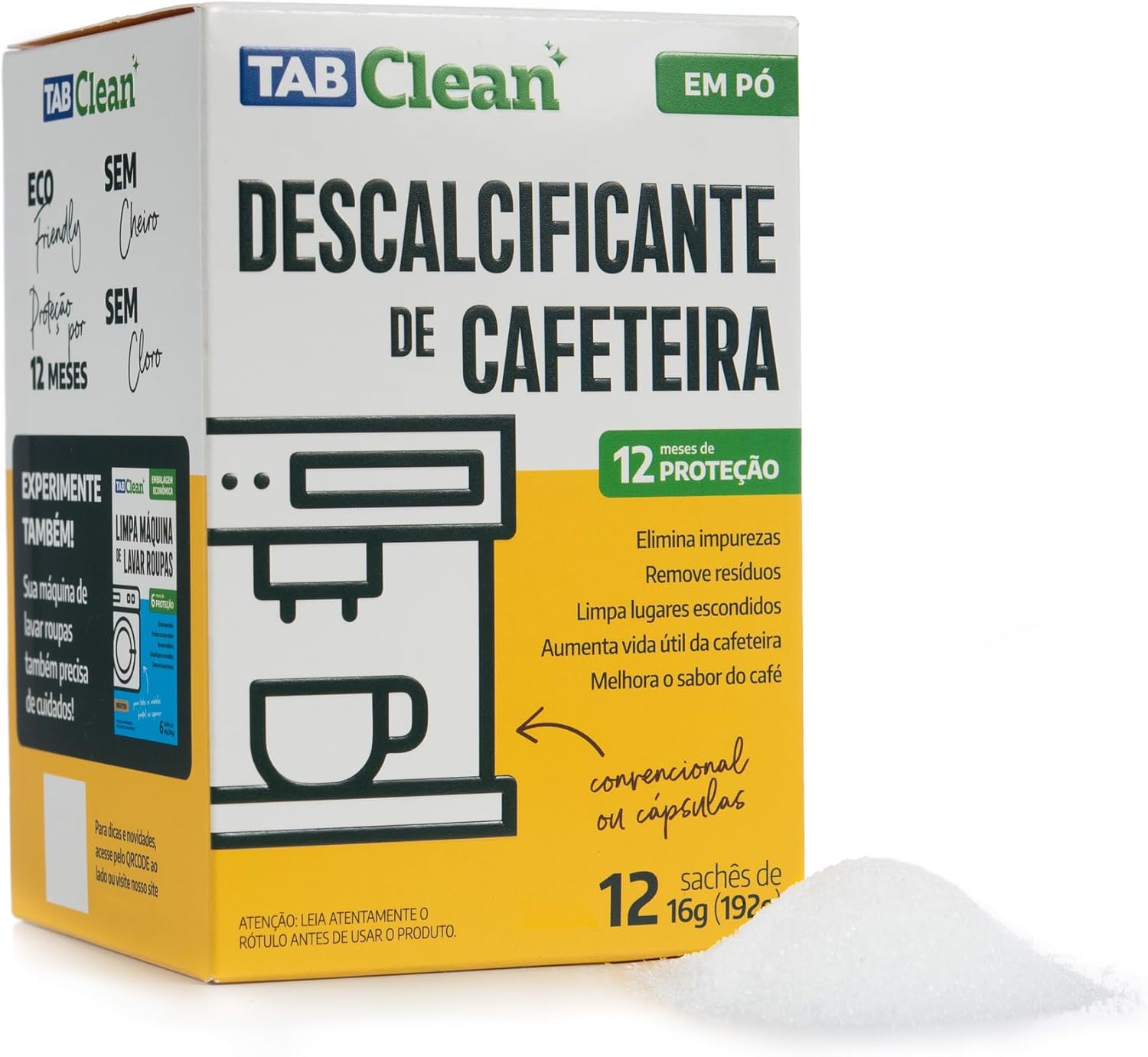 Descalcificante Limpa Maquinas de Café Expresso em PÓ cx c/12 Sachets ...