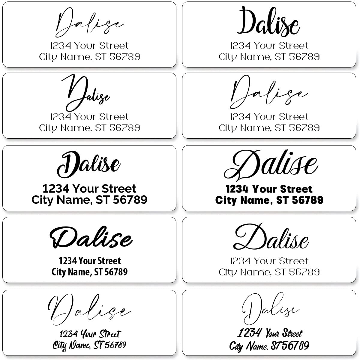Personalized Return Address Mailing Labels For Envelopes Personalized ...