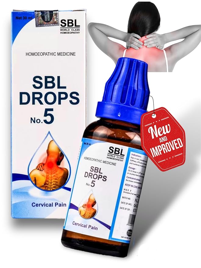 SBL Drops No 5 Cervical Pain 30ml - Pack of 2 Bottles : Amazon.in: Health & Personal Care