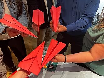 Amazon.com: TICIAGA Paper Plane Toss Game Banner, Throwing Target ...