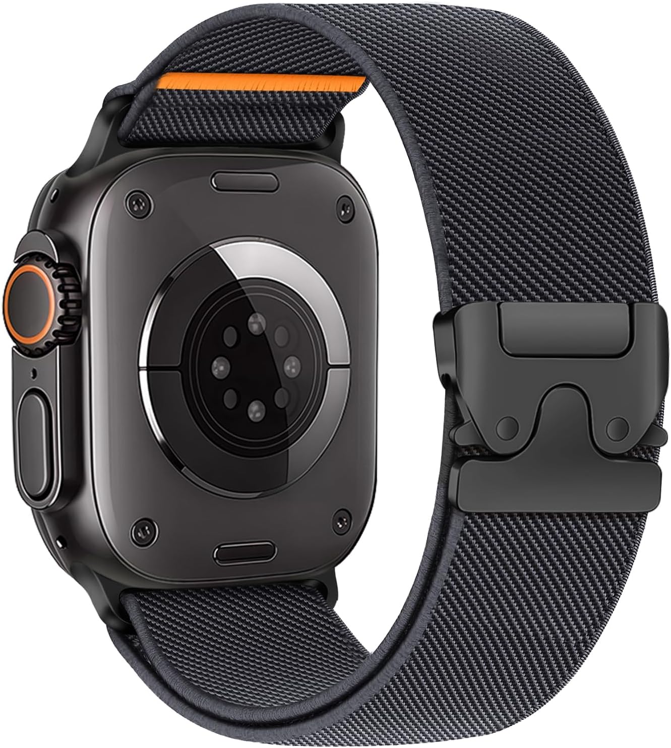 Stretchy Nylon Strap for Apple Watch Ultra 3 2 1 Strap 49mm 46mm 45mm ...