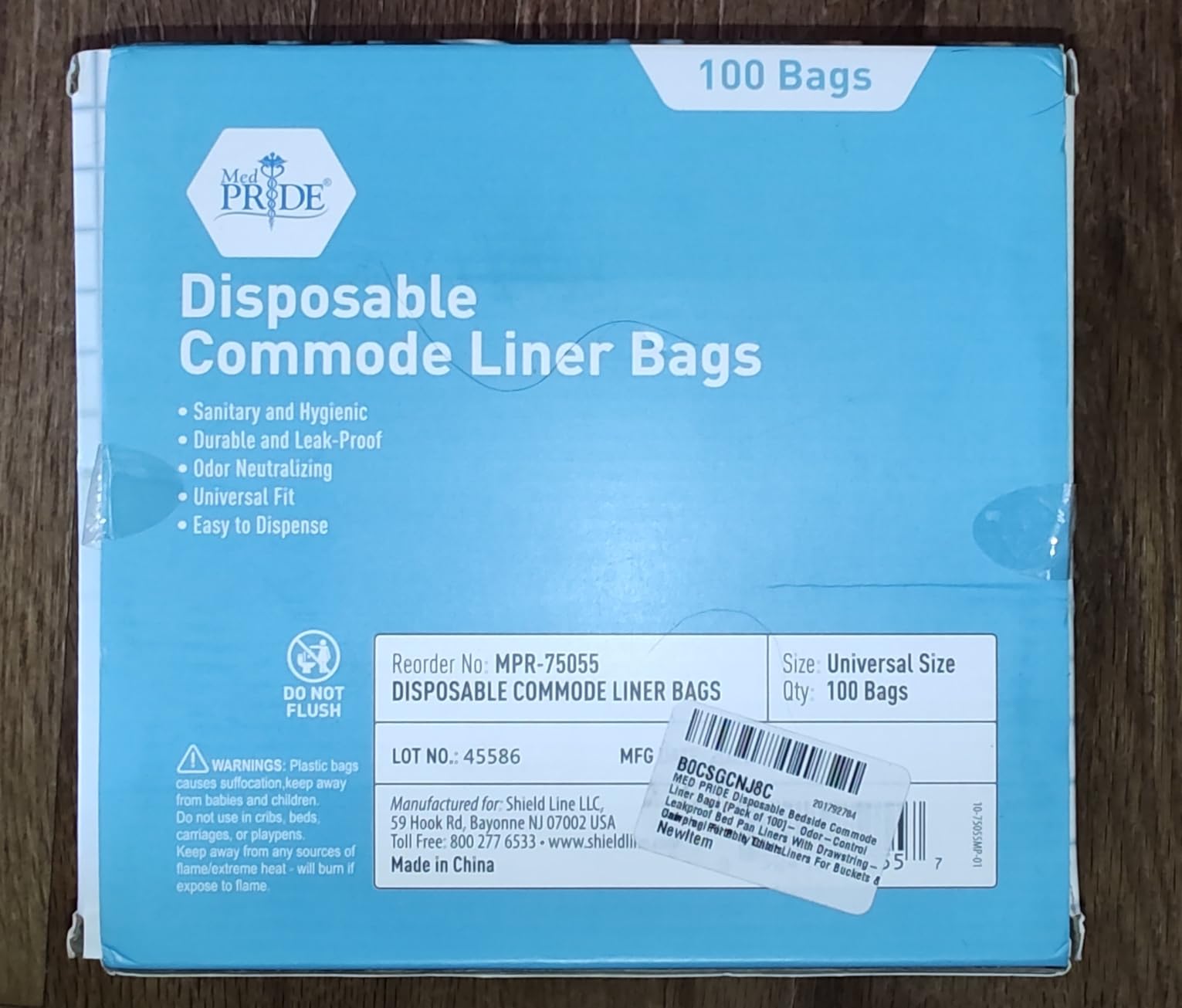 Amazon.com: MED PRIDE Disposable Bedside Commode Liner Bags [Pack of ...