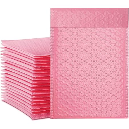 Switory 50Pcs Poly Bubble Mailers, 10.2x17.8cm Padded Envelopes, Bubble ...