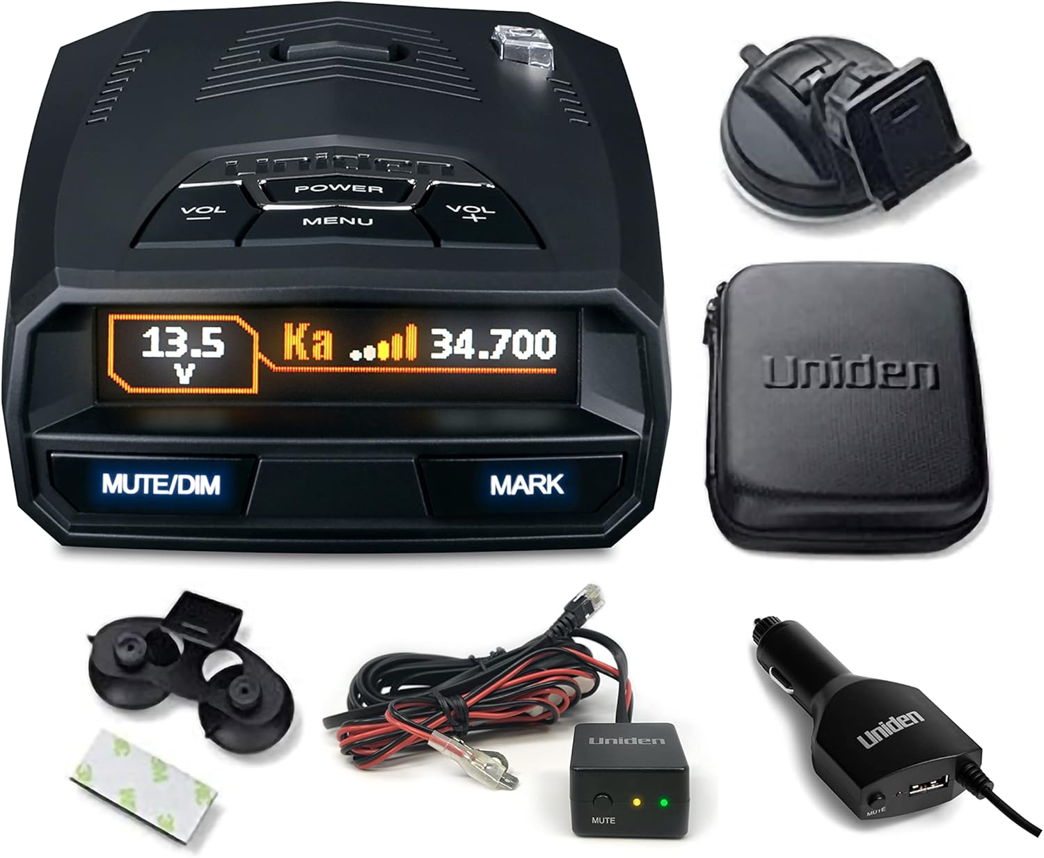 Amazon.com: UNIDEN R4 Extreme Long-Range Laser/Radar Detector, Built-in ...