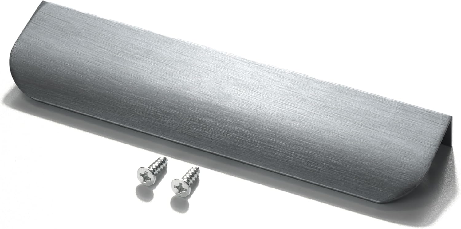 MATOOYA Finger Edge Pulls for Cabinets, Hidden Drawer Pulls - Flat ...