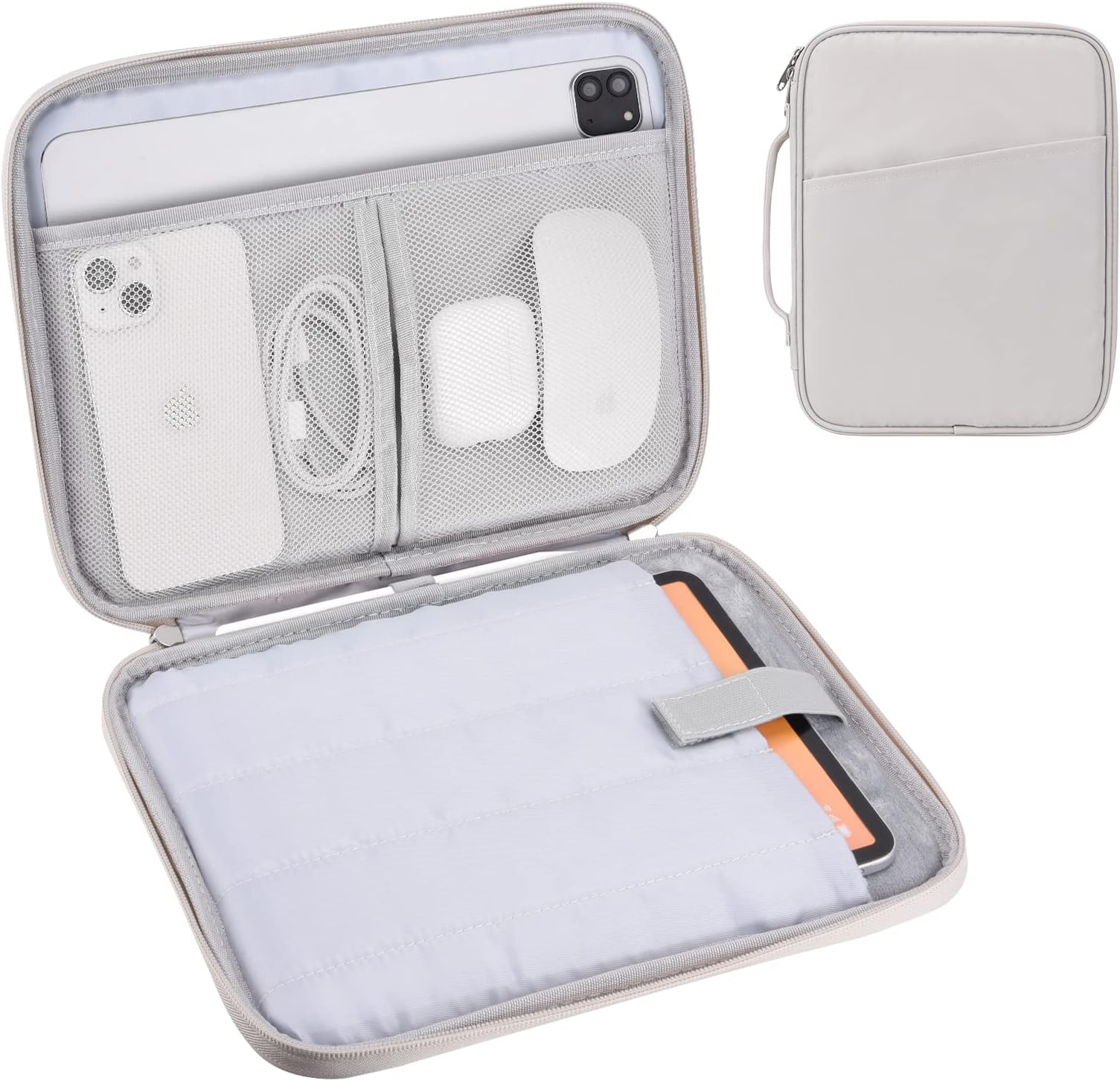 Amazon.com: 11 Inch iPad Travel Case Organizer, Padded Tablet Carrying ...