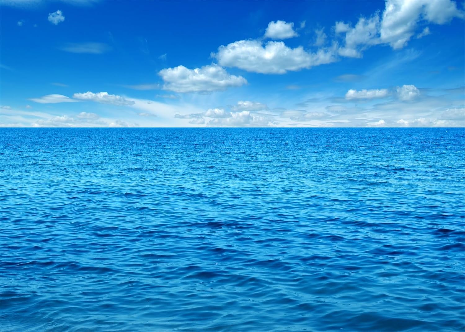Amazon.com : Loccor 7x5ft Fabric Ocean Sky Backdrop Summer Blue Ocean ...