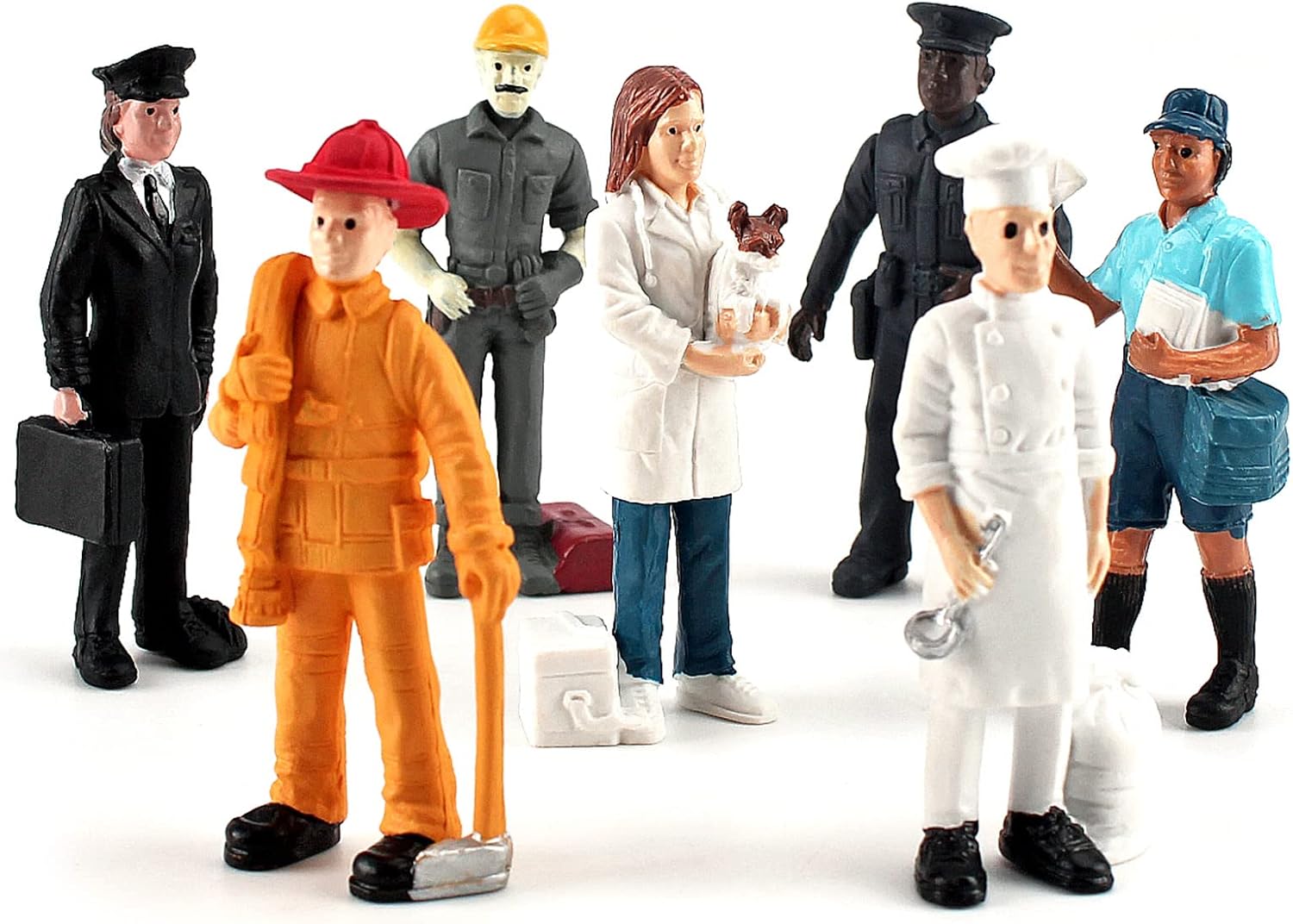 Amazon.com: BRETOYIN Working People Figurines Toy Playset 7PCS ...