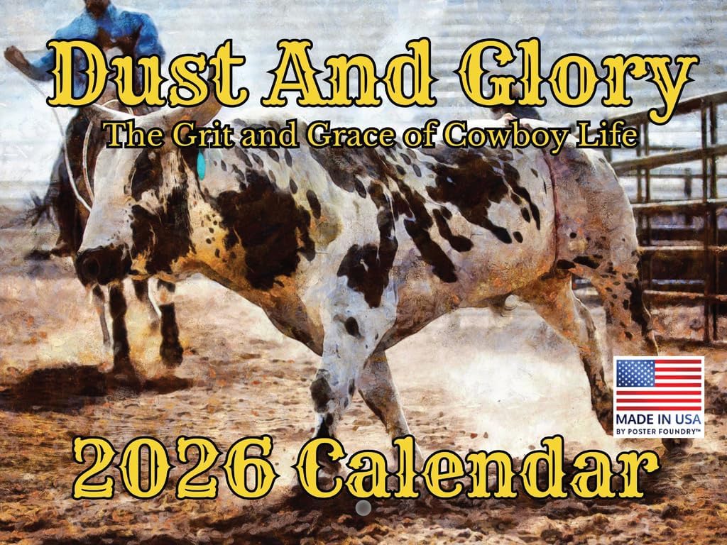 Amazon.com: Rodeo Life Calendar 2026 Cowboy Wall Monthly American Made ...