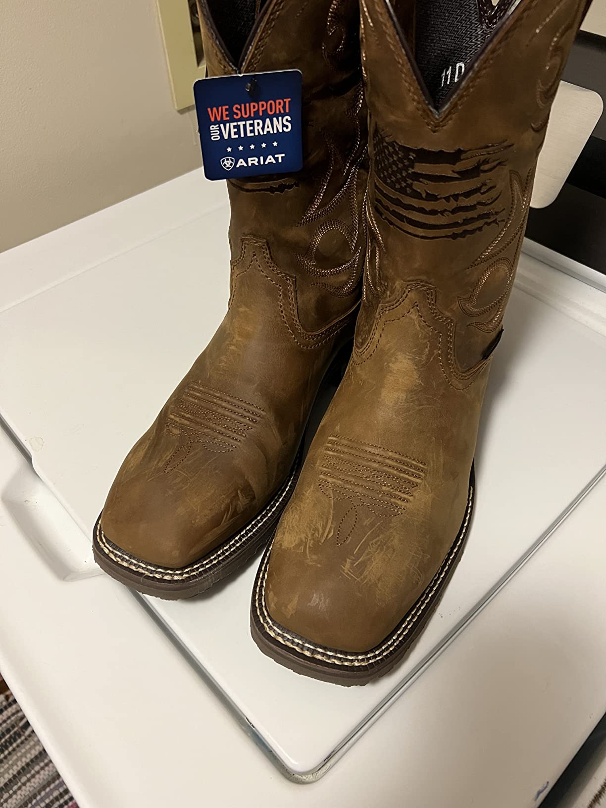 $34/mo - Finance Ariat Men's Hybrid Patriot Waterproof Western Boot ...