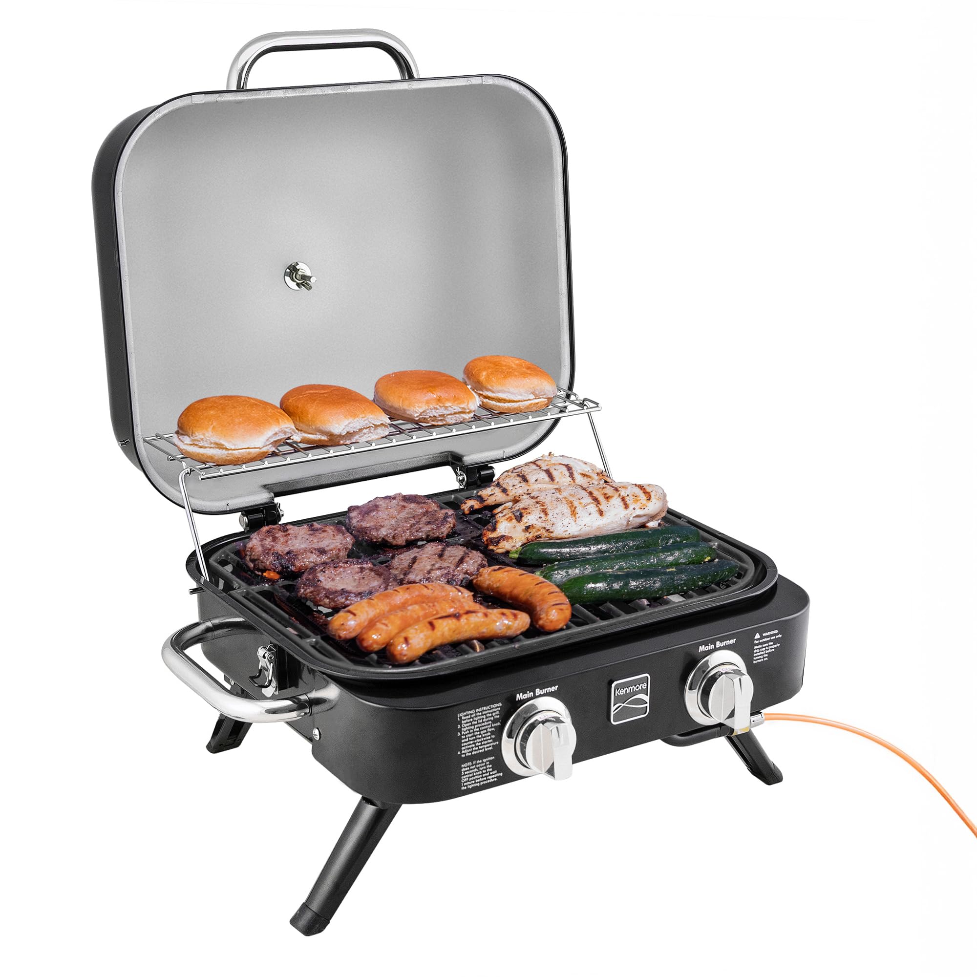 Uniflame Tabletop Grill Uniflame 10,000 BTU Grill, Red Sedona