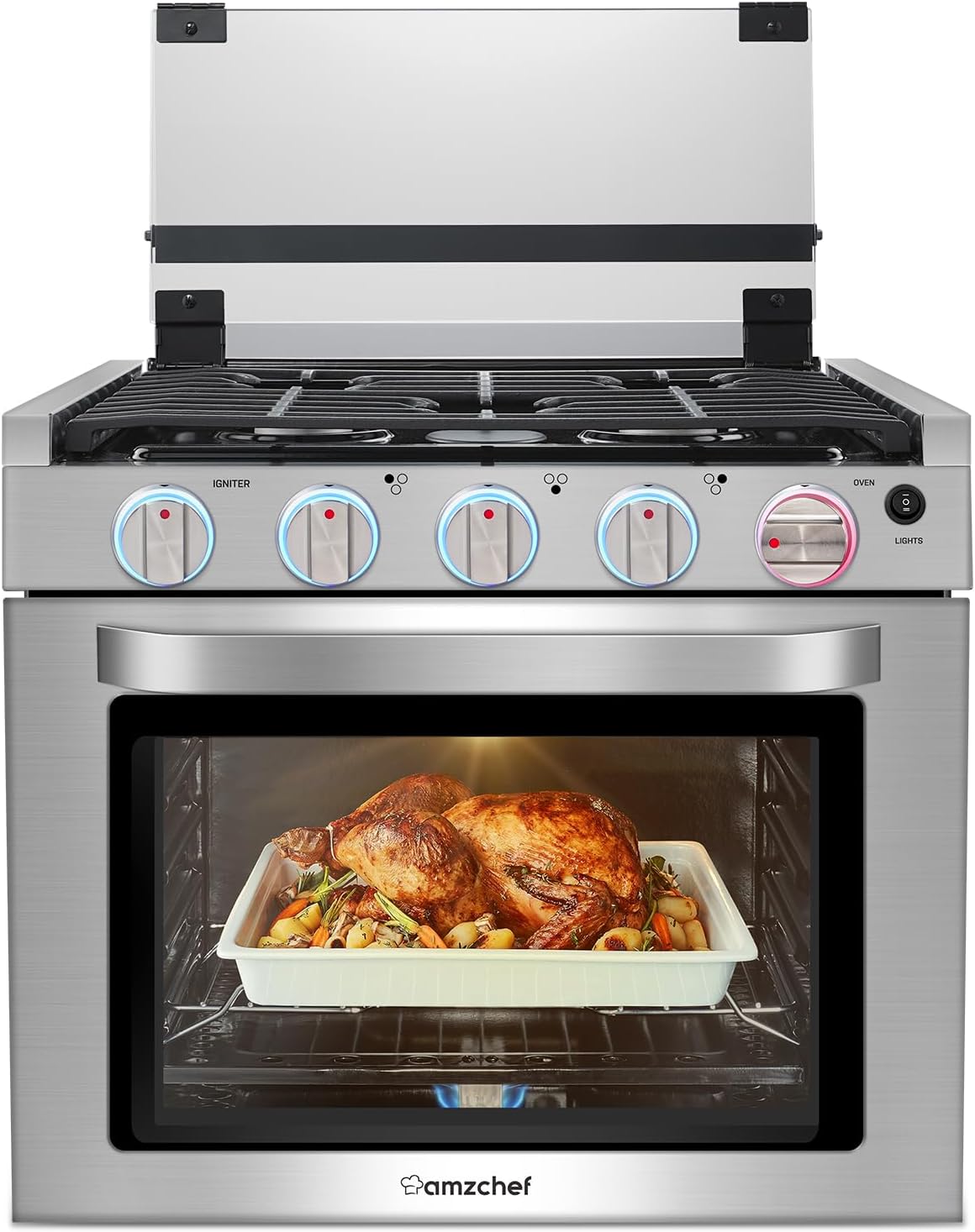 Amazon.com: AMZCHEF RV Gas Range 21 Inches Tall,1.77 Cu.Ft Propane ...