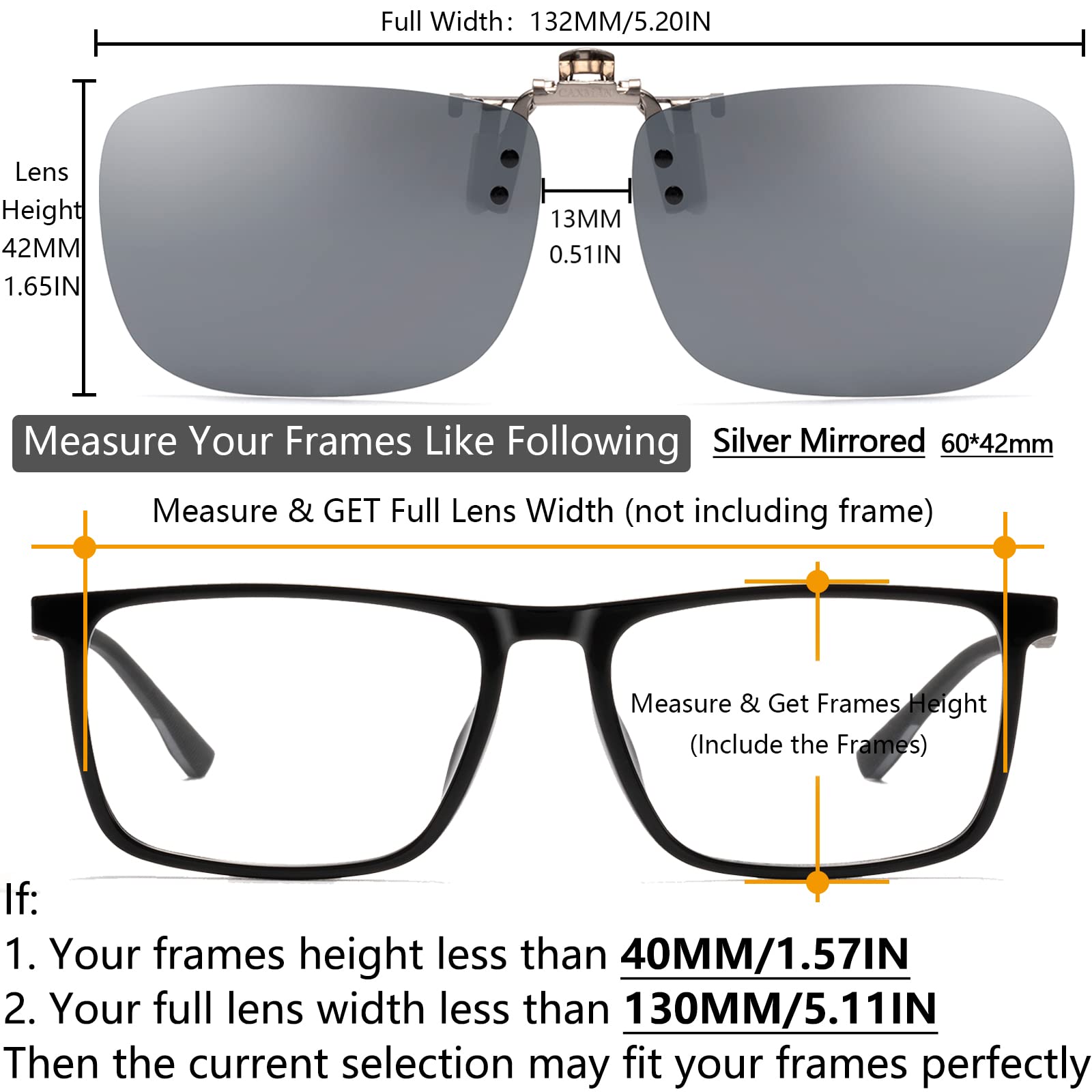 Snapklik.com : CAXMAN Polarized Clip On Sunglasses Over Prescription ...