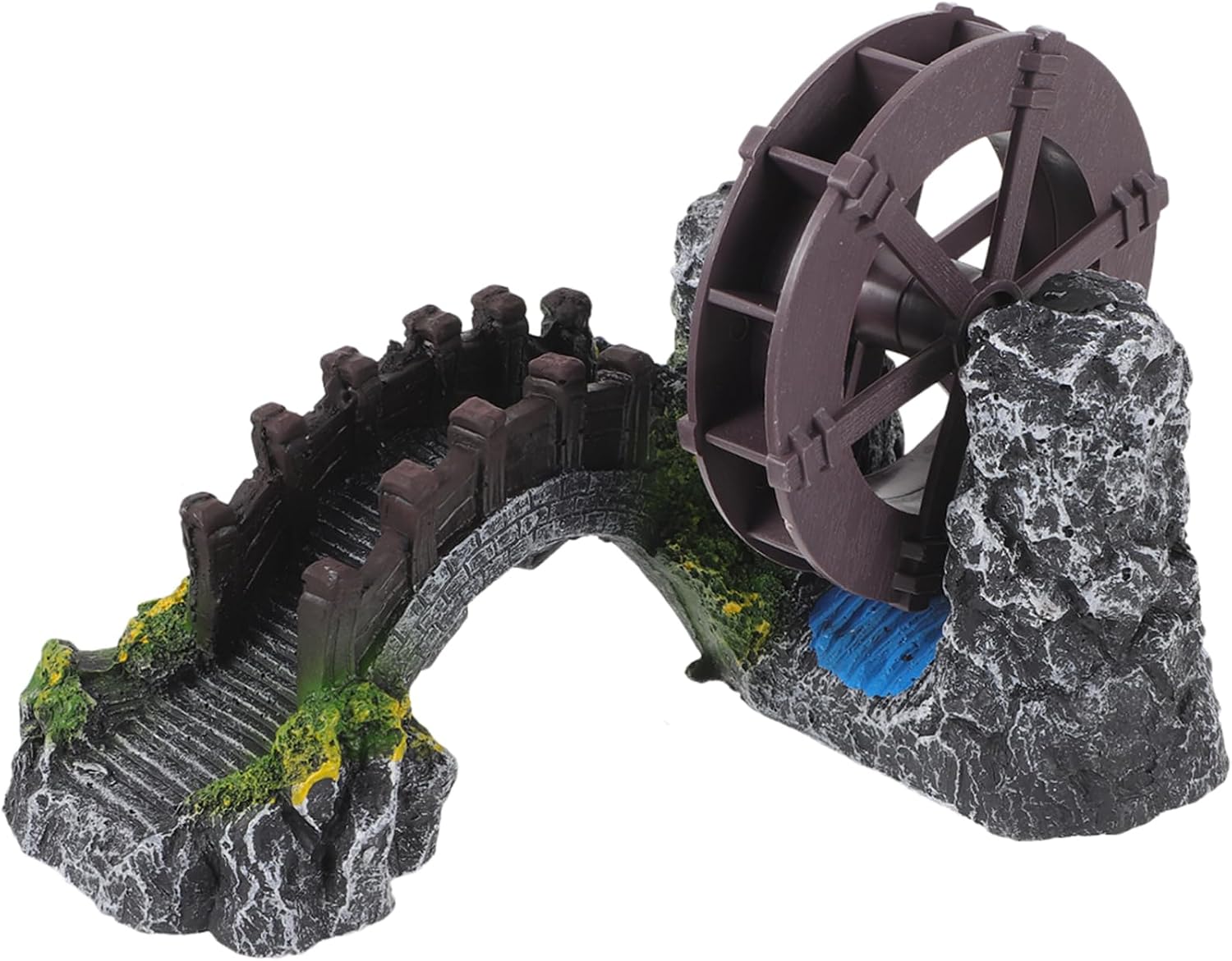 Amazon.com: Outanaya DIY Handmade Mini Landscaping Bridge Water Wheel ...