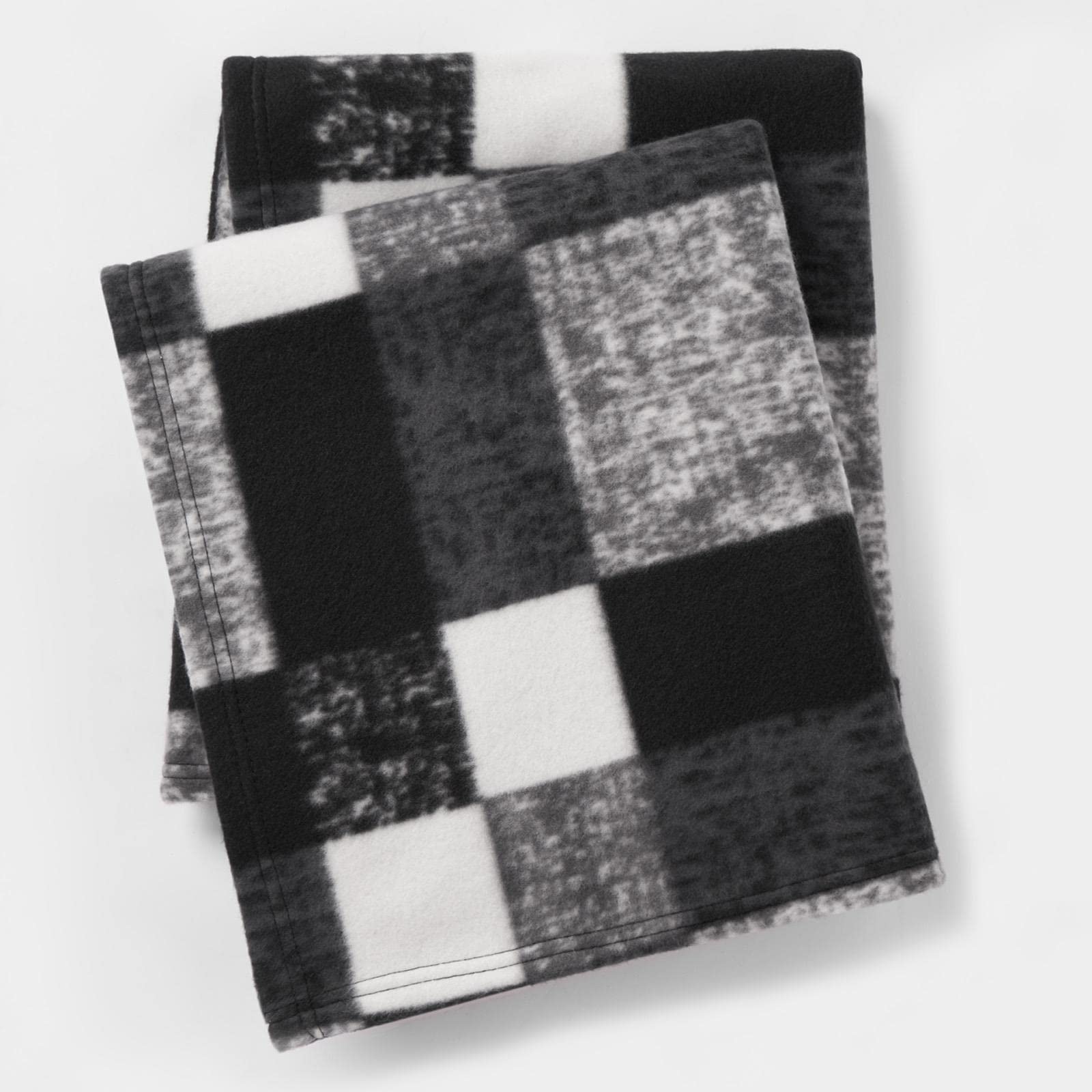 Dreamscene Winter Check Fleece Blanket Super Soft Warm Cosy Sofa Bed ...