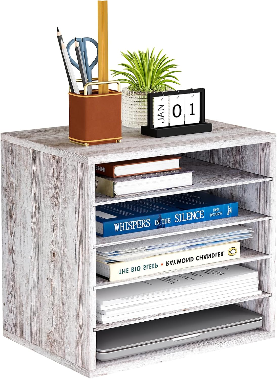 Amazon.com: PAG-Mass Countertop Mail Sorter, Wood Vintage Literature ...