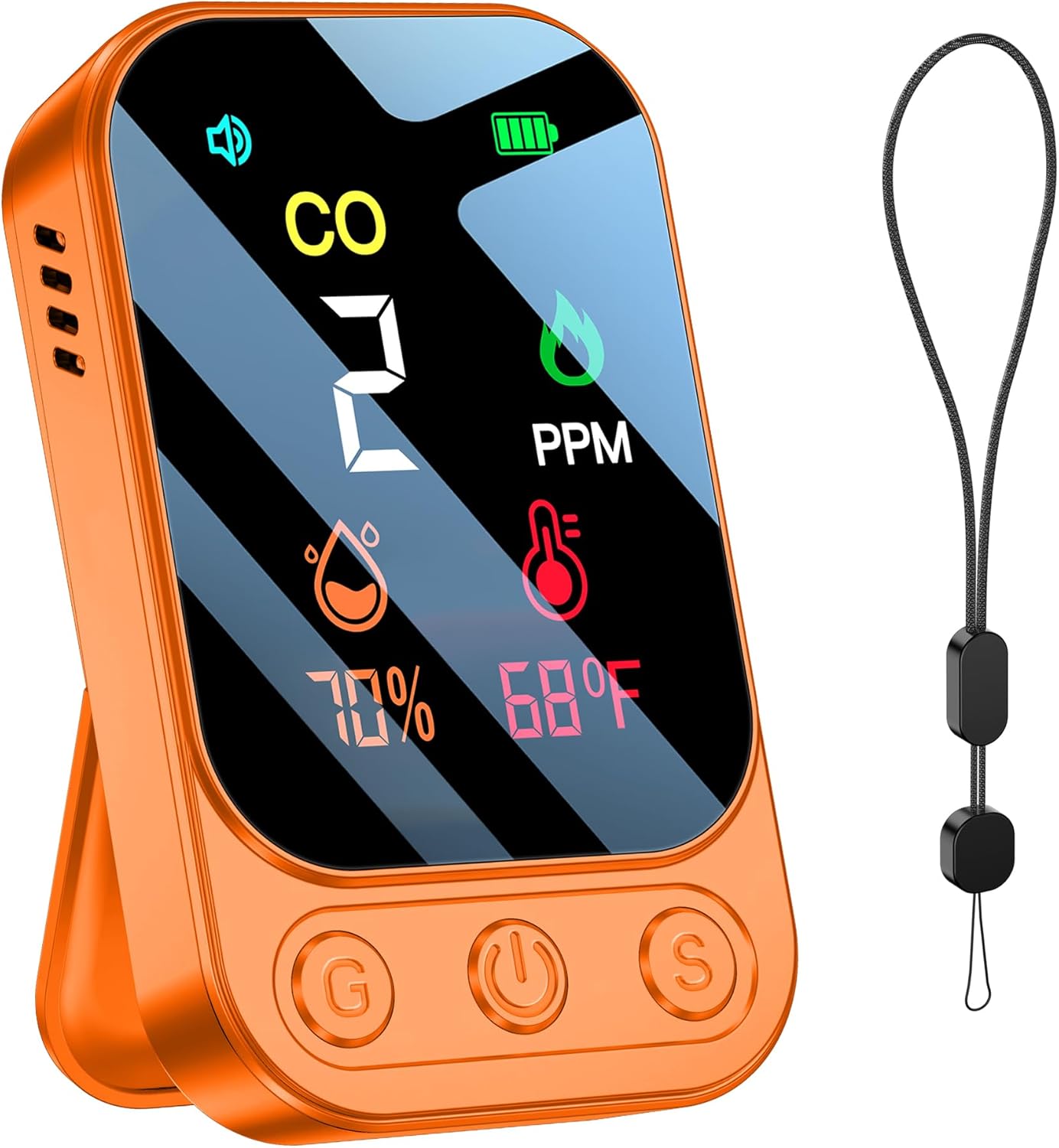 HAKINAKU Portable Carbon Monoxide Detectors [3-in-1] Mini Size CO ...