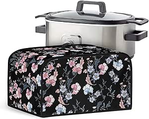 Amazon.com: Tutolipy Slow Cooker Cover Dust Cover Oval Kitchen ...