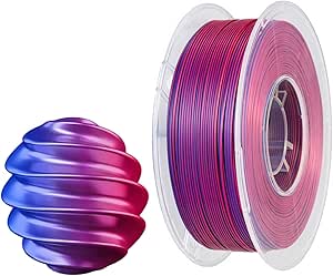 CC3D Silk Dual Colour PLA Filament Rose/Blue 1.75mm 1KG 3D Printer ...