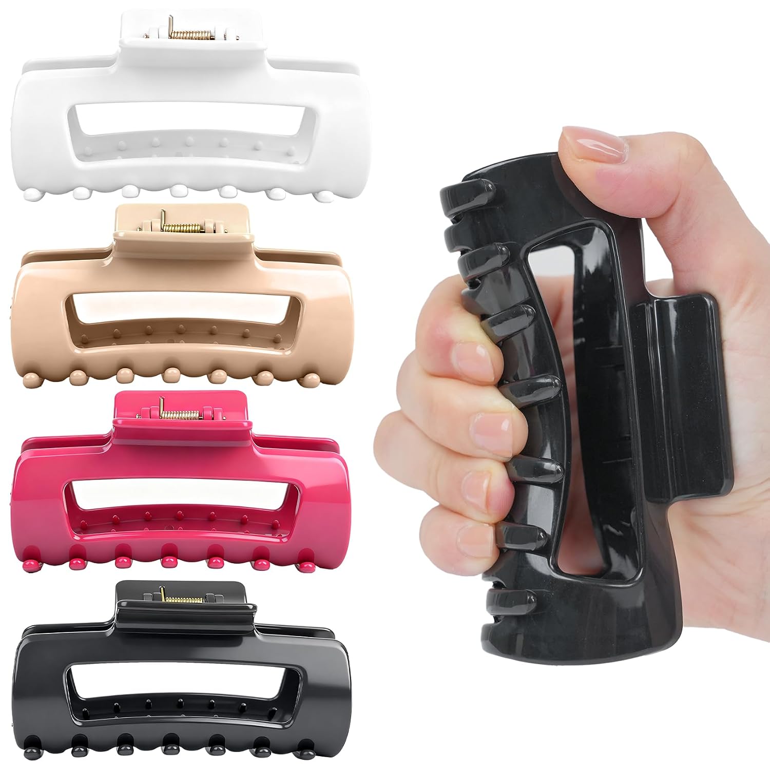 Amazon.com: The Original Hair Claw Clip Soft Claw Clip, 4 pcs Hair ...