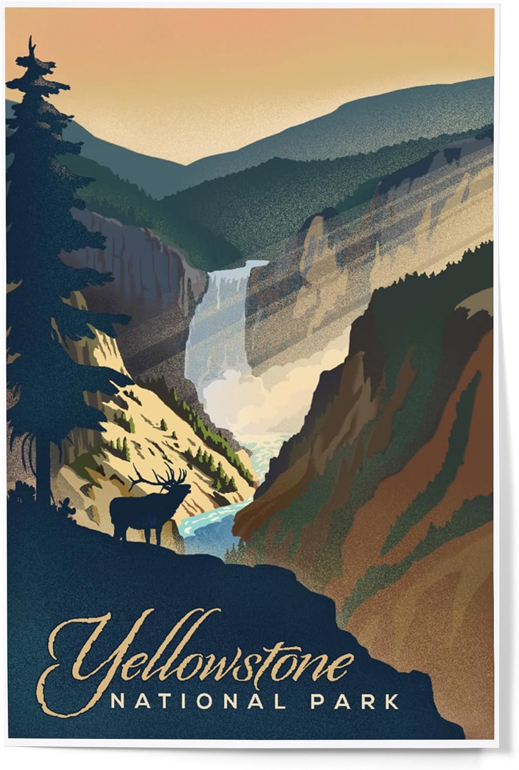 Amazon.com: Lantern Press Yellowstone National Park, Wyoming ...