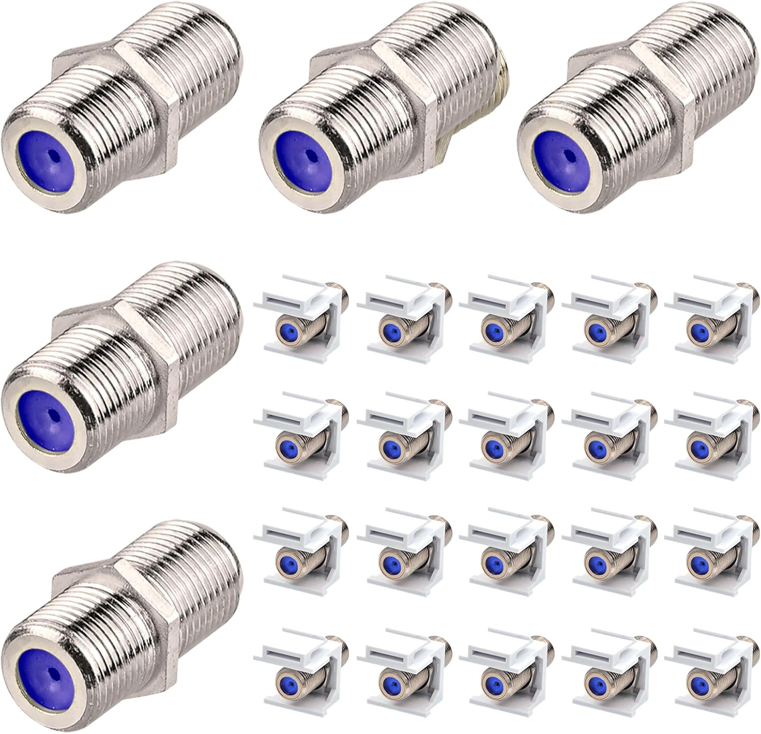 Amazon.com: VCELINK 3GHz Coaxial Cable Connector 5-Pack Bundle with ...