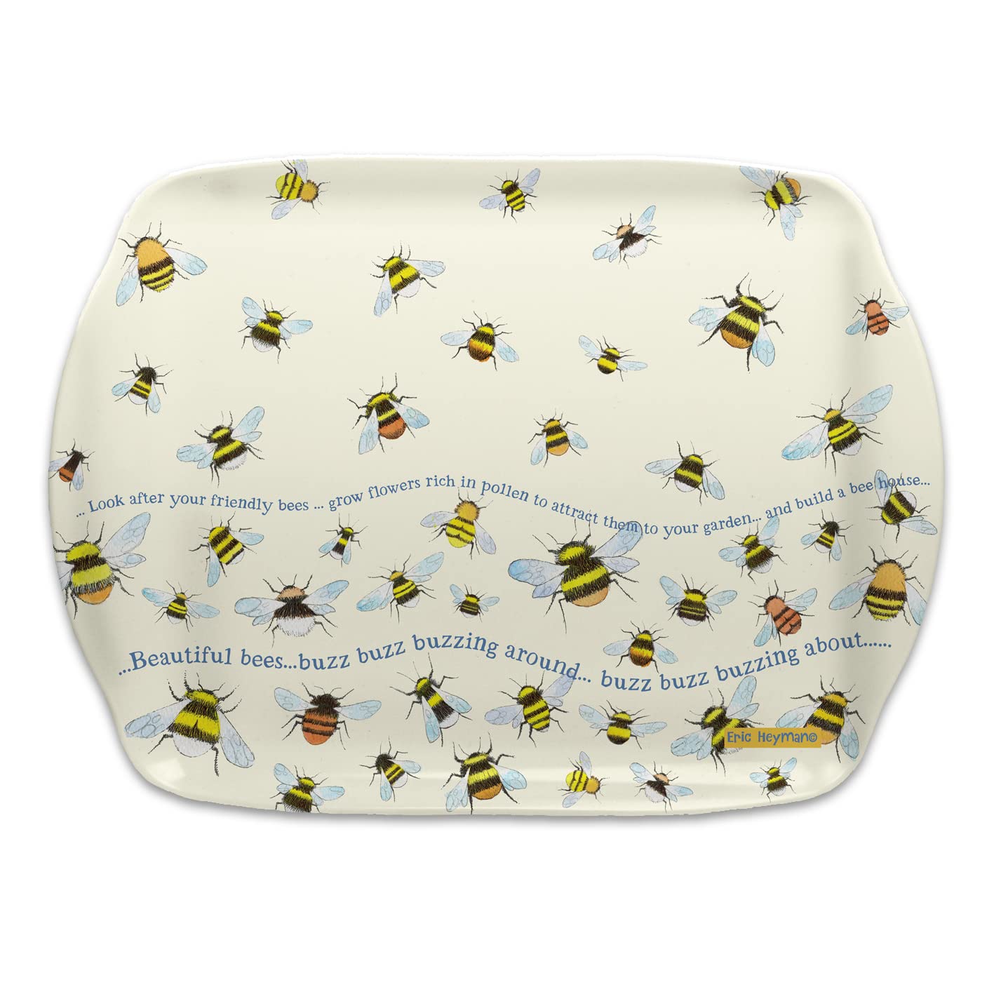Buzzing Bees - Emma Ball Colourful Medium Melamine Tray - 35cm : Amazon ...