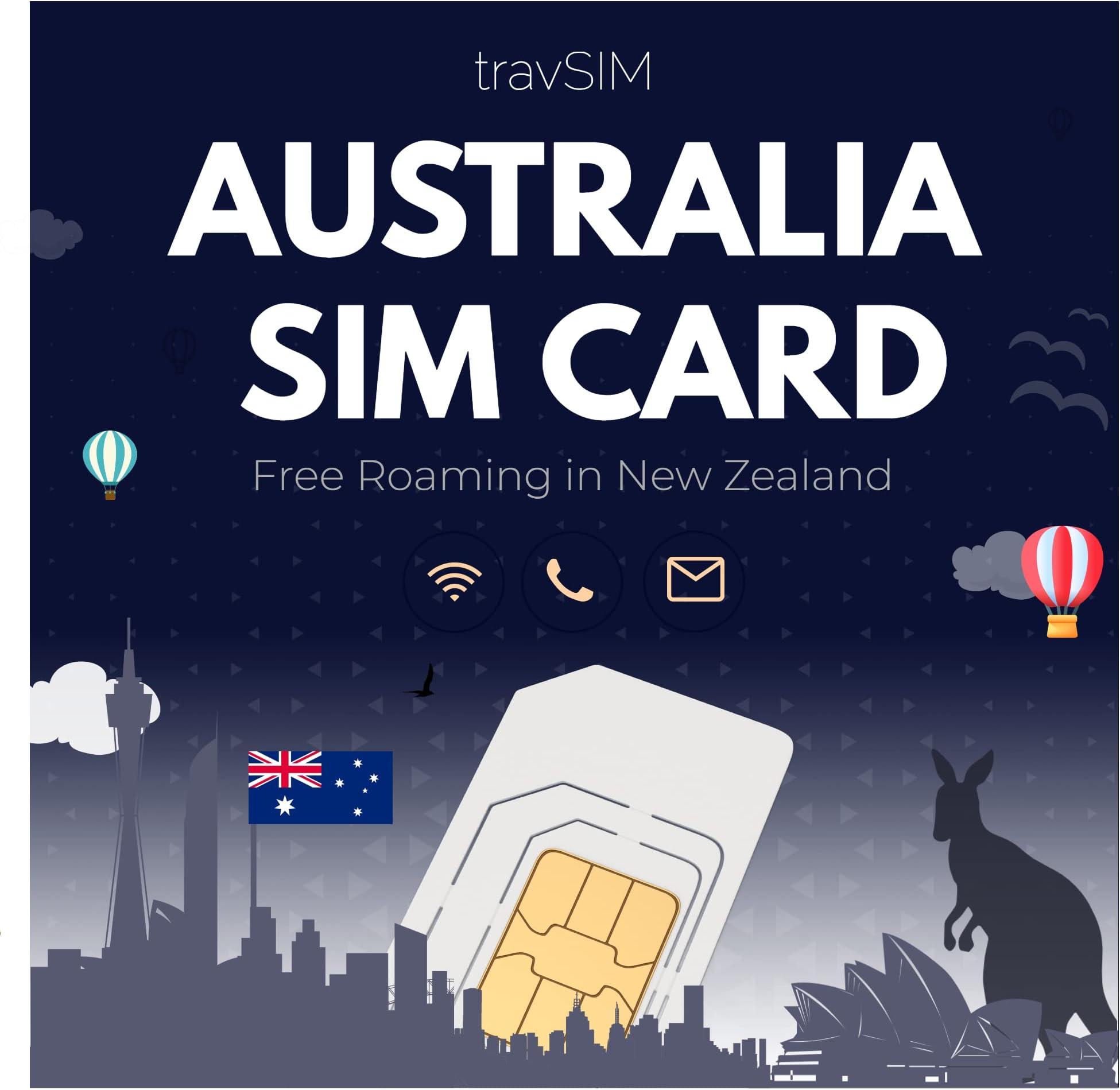 Amazon.com: New Zealand Travel SIM Card (10 GB, 60 Days) - Vodafone ...