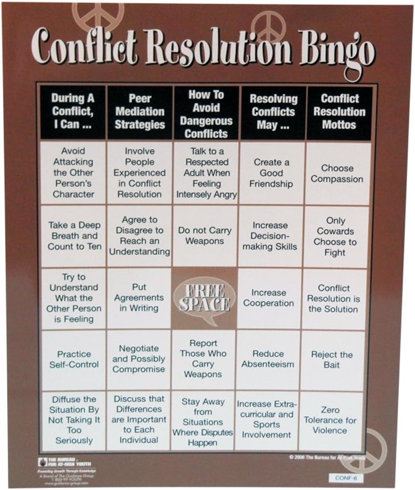 Amazon.com: Childswork / Childsplay Conflict Resolution Bingo Game