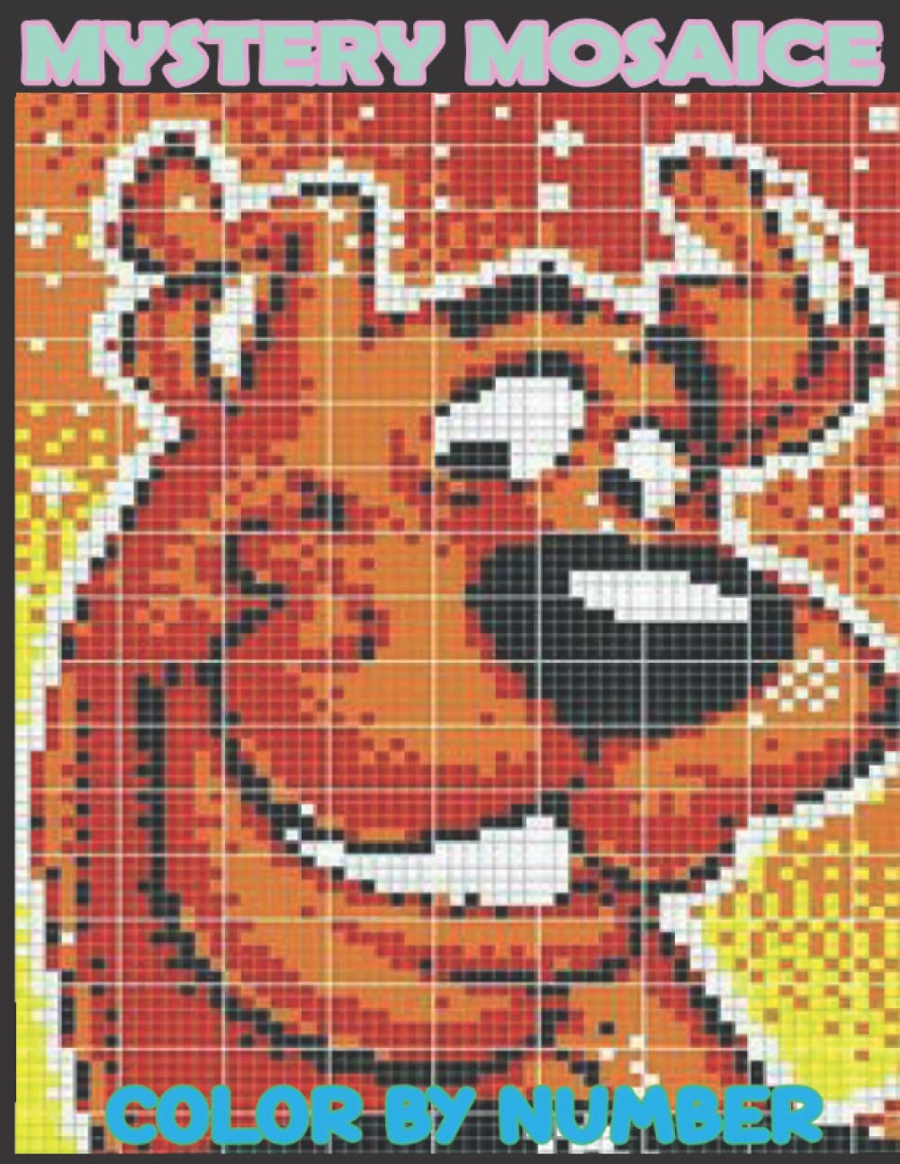 Mystery Mosaics Color By Number Cute Animals Pixel Coloring Book ...