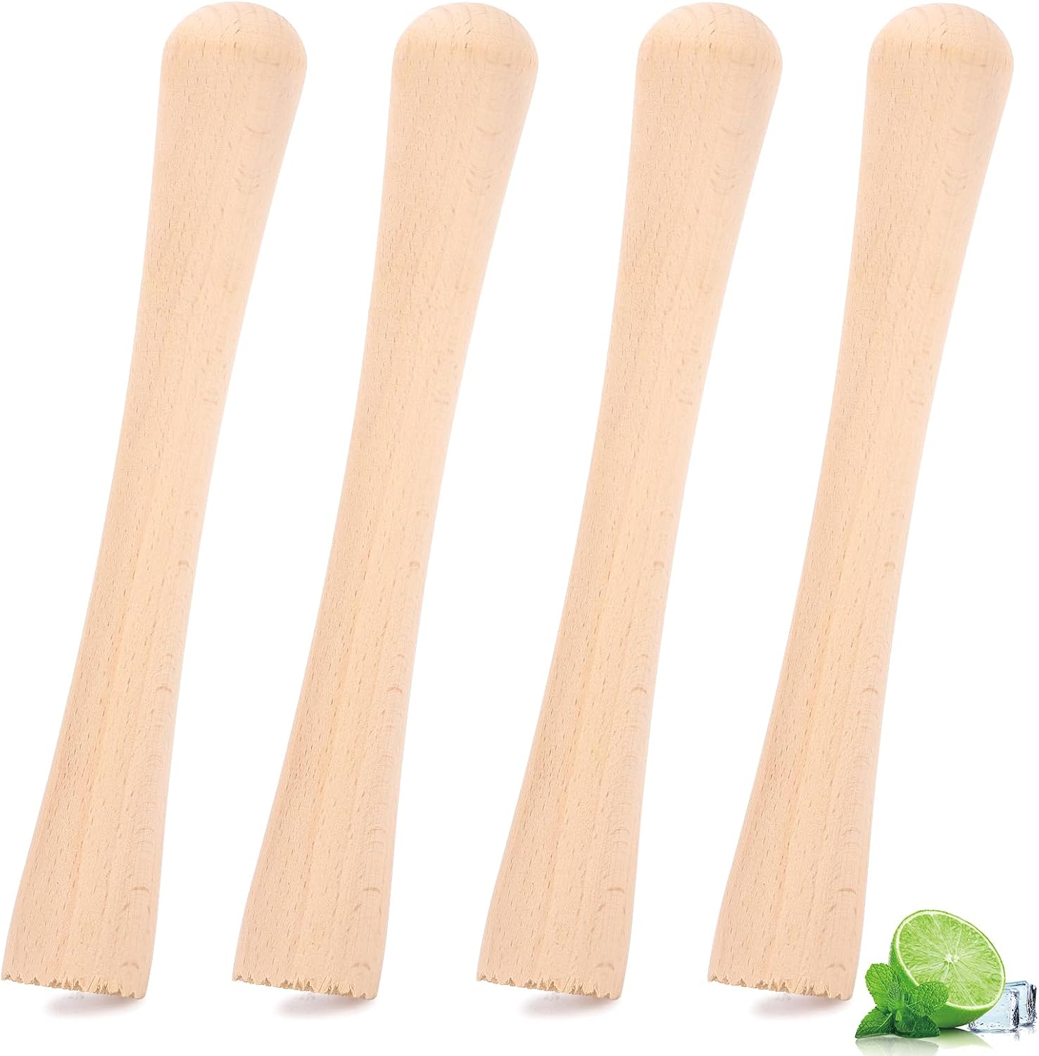 Amazon.com: Wooden Muddlers for Cocktails 8" Ice Fruit Crusher Bar Tool ...