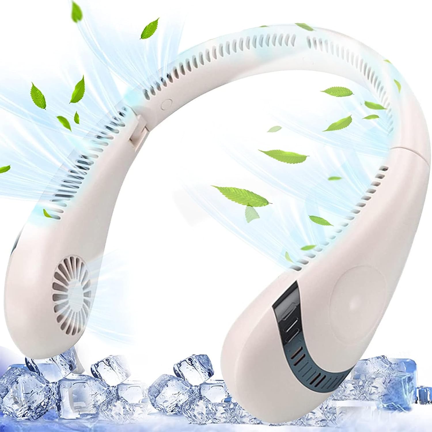 Neck Fan, Bladeless Neck Fans, Portable Neck Fan Hanging 360°Airflow, 3 ...