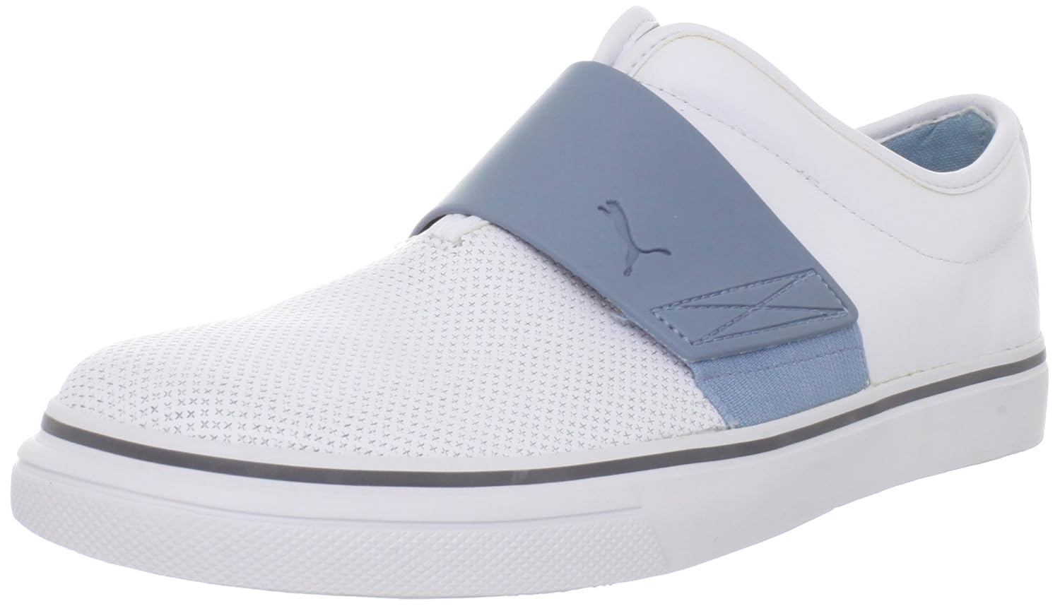 Buy Puma Men's EL Rey Cross Perf Leather Slip-On Sneaker,White/Dusk ...