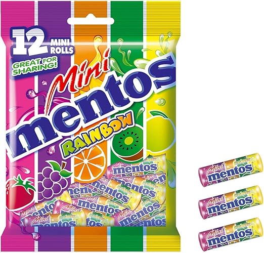 MENTOS Mini Rainbow Bag, 120g : Amazon.com.au: Grocery