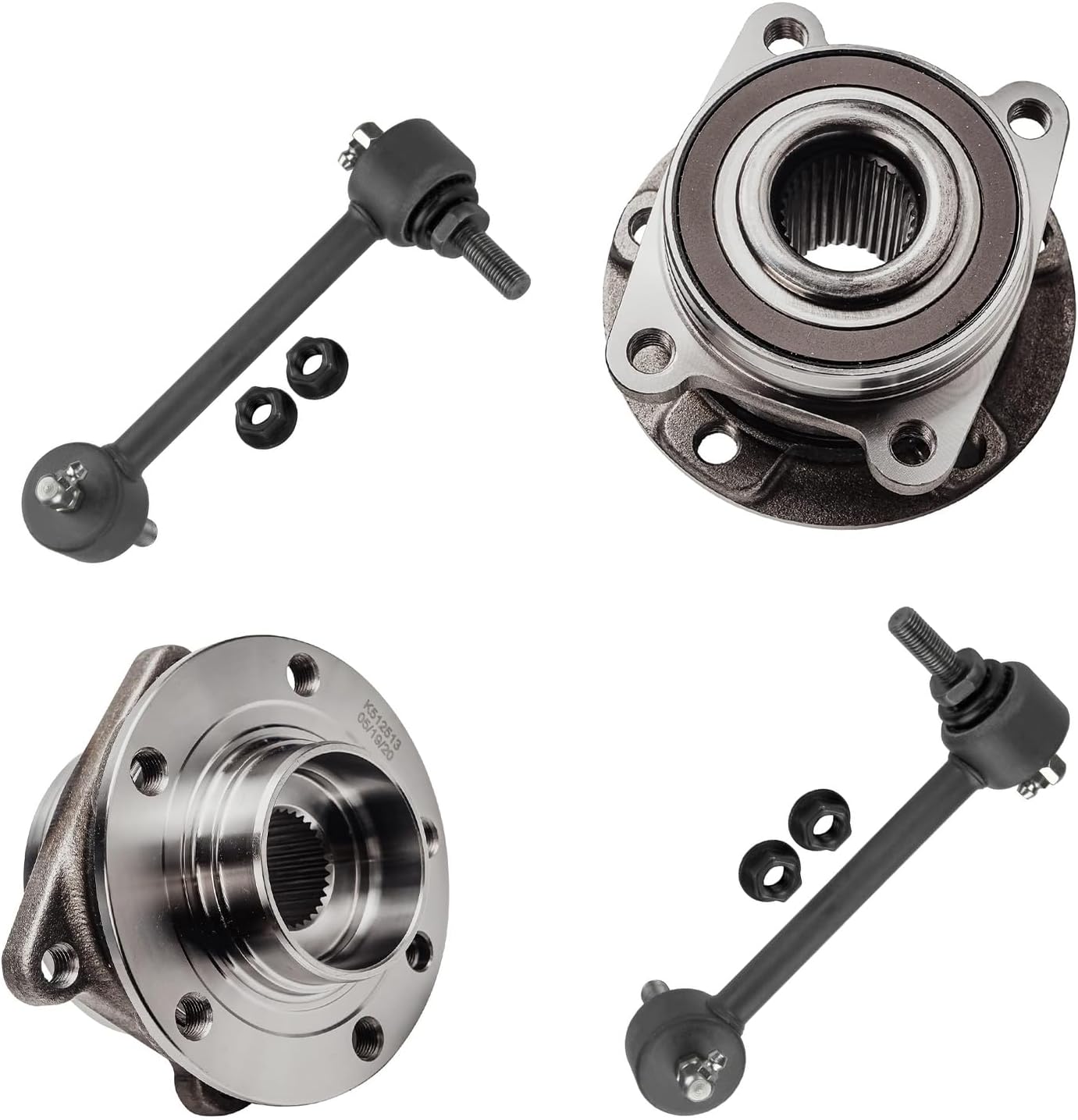 Amazon.com: Detroit Axle - Rear Wheel Bearing Hubs Kit for 2014-2019 Jeep Cherokee 2015 2016 ...