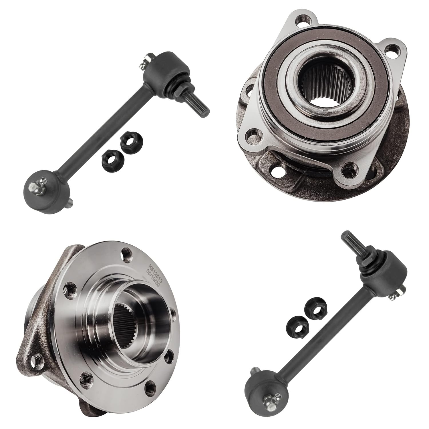 Amazon.com: Detroit Axle - Rear Wheel Bearing Hubs Kit for 2014-2019 ...