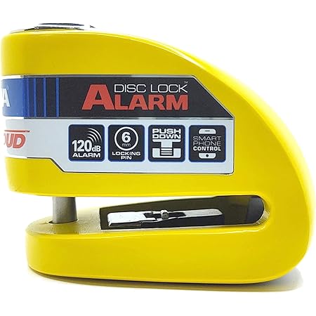 Amazon.com: Xena (XX10-Y Disc-Lock Alarm for Motorcycle, Yellow, Steel ...