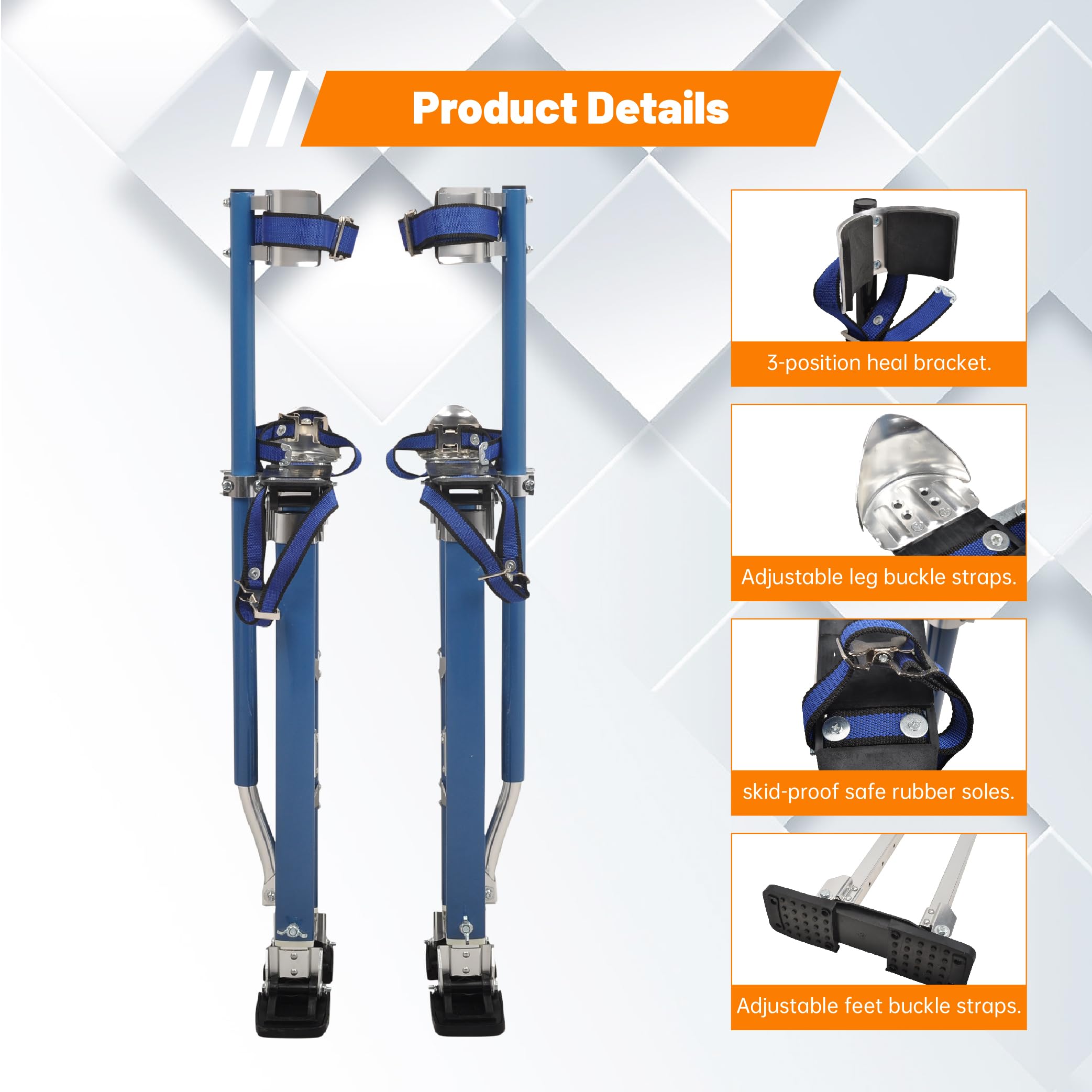 Snapklik.com : Higehio 24"-40" Professional Drywall Stilts For Adults ...