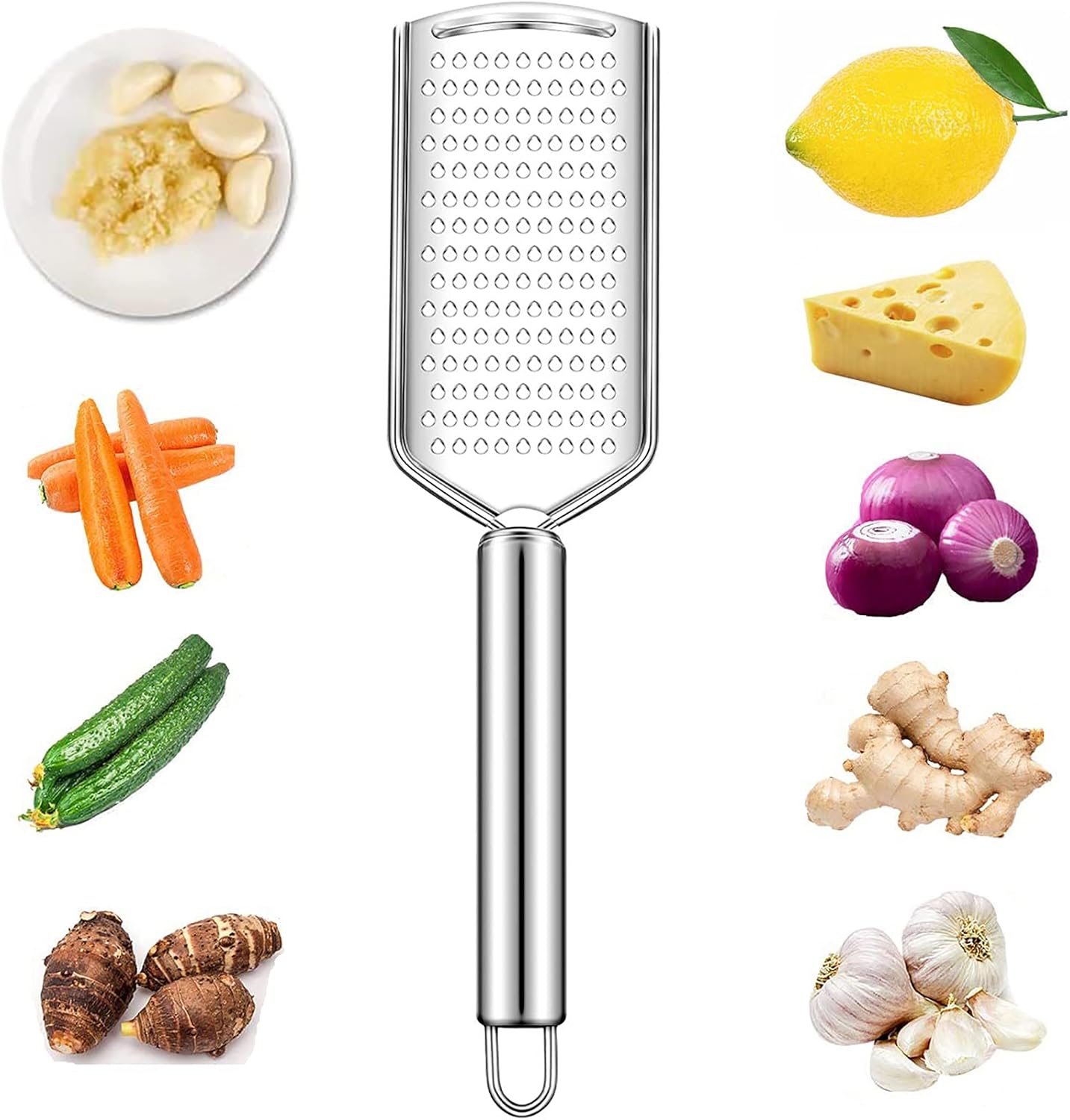 Amazon.com: Handheld Cheese Grater, Cheese Zester Stainless Steel ...