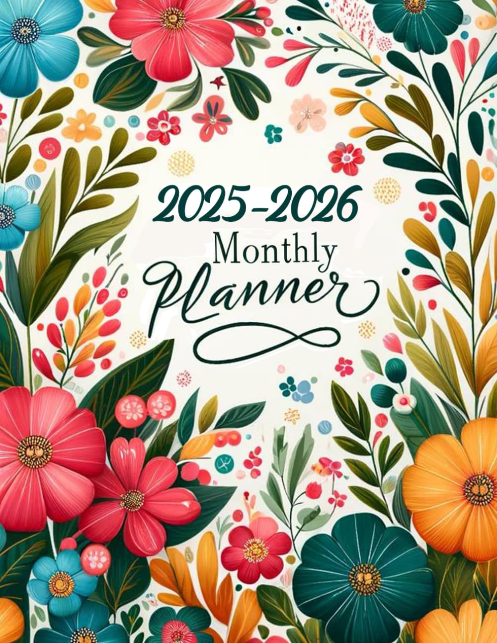 2025-2026 Monthly Planner: Large Print Two Year (January 2025 to ...